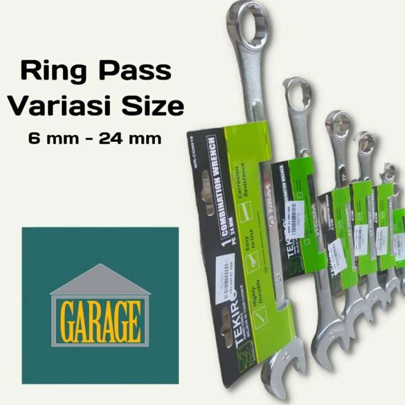 Jual Tekiro Kunci Ring Pass Bijian Ukuran 8- 24 Mm Di Seller Garage ...