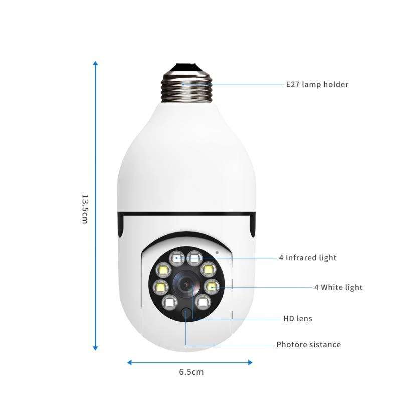 Jual CCTV Lampu Yoosee Wifi Camera 360° 1080P HD Night Vision Monitor ...