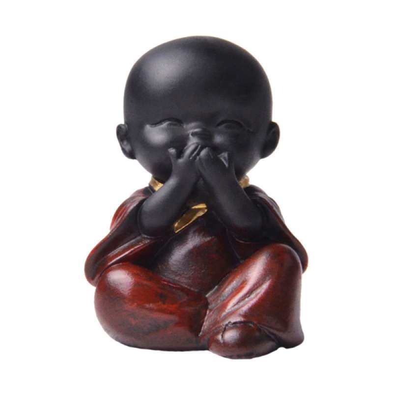 Promo Little Monk Statue Budda Sculpture Decor 4 Types f/ Office ...