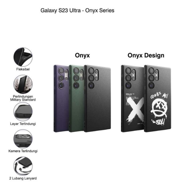 Promo Ringke Galaxy S23 Ultra Onyx Casing Softcase Military Drop Slim ...
