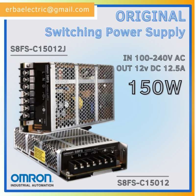 Promo OMRON S8FS-C15012 SWITCHING POWER SUPPLY SMPS DC 12V 12.5A 150W ...