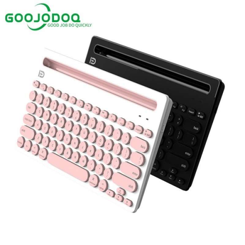 Jual Goojodoq Mini Wireless Keyboard Bluetooth Multi-device Connection ...