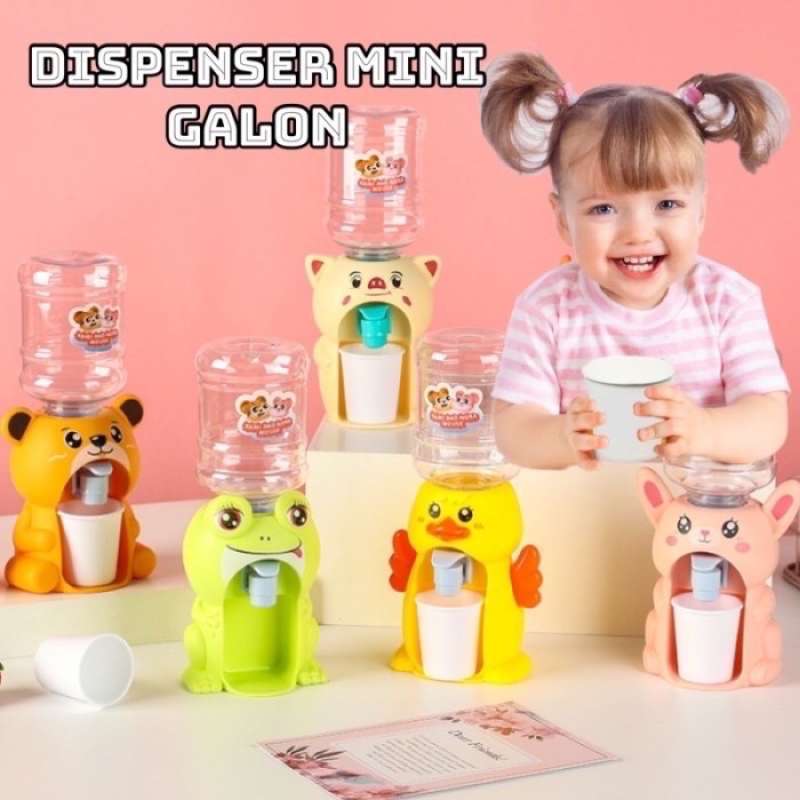 Jual Mainan Dispenser Mini Galon Portable Anak Air Minum Karakter ...
