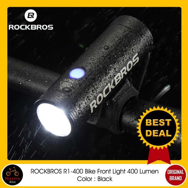 Jual Rockbros R1-400 Bike Front Light 400 Lumens - Lampu Sepeda 3 Mode Di Seller Maxxiebike ...