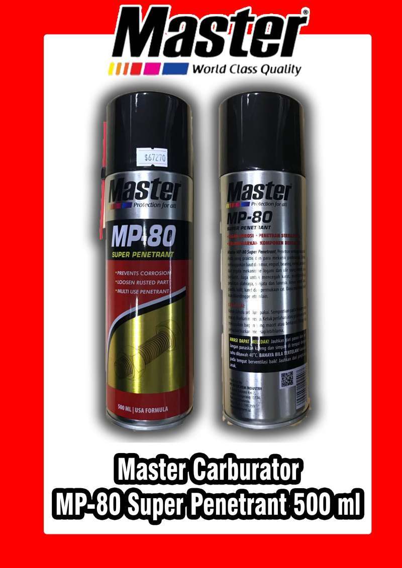 Jual Master MP-80 Super Penetrant 500ml - 67270 - di Seller Jasutra Motor Store - Sukaresmi, Kab ...