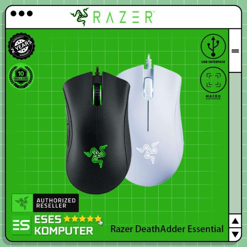 Jual Mouse RAZER DeathAdder Essential Original | 6400 DPI | Mouse ...
