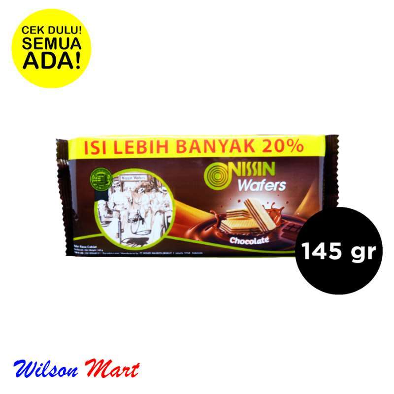Jual NISSIN WAFERS CHOCOLATE 145 GRAM WAFER RASA COKLAT Halal di Seller ...