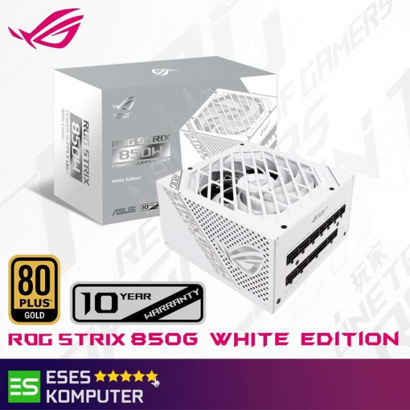 Jual PSU ASUS ROG Strix 850W White Edition | Fully Modular | 80 Plus Gold di Seller ESES ...