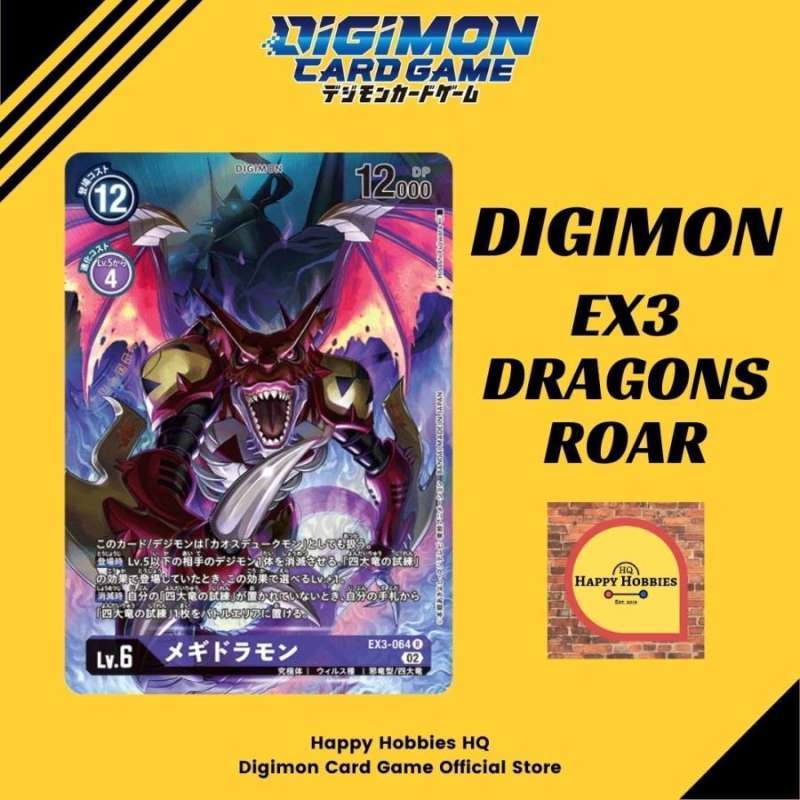 Jual Digimon Card Game Ex3-064 Megidramon Parallel R Di Seller Happy ...