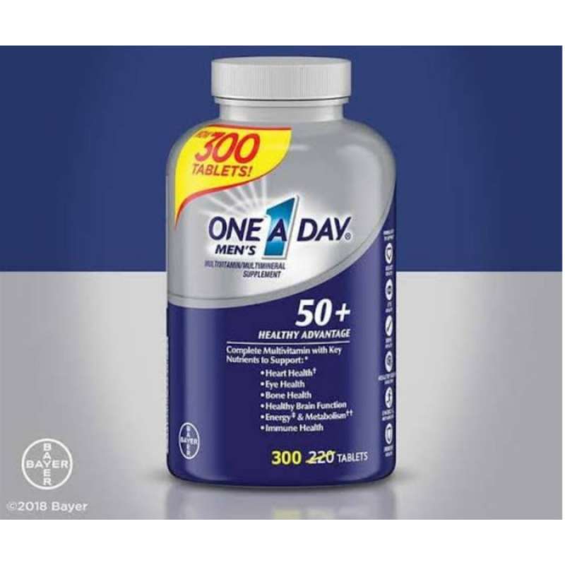 Jual Bayer One A Day Mens Multivitamin 50 + Isi 300 Tablets di Seller ...