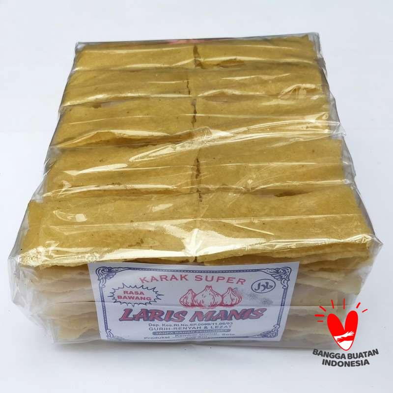 Jual Laris Manis Kerupuk Karak Rasa Bawang Mentah Isi 5 Bungkus di ...