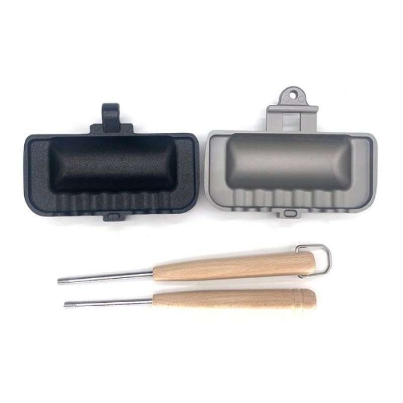 Jual Cetakan Pemanggang Roti Sandwich Sosis Toaster Maker Manual Kompor ...