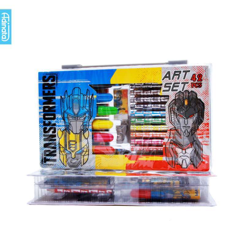 Promo Transformer Art Set 42 pcs Adinata / Alat Mewarnai / Crayon ...