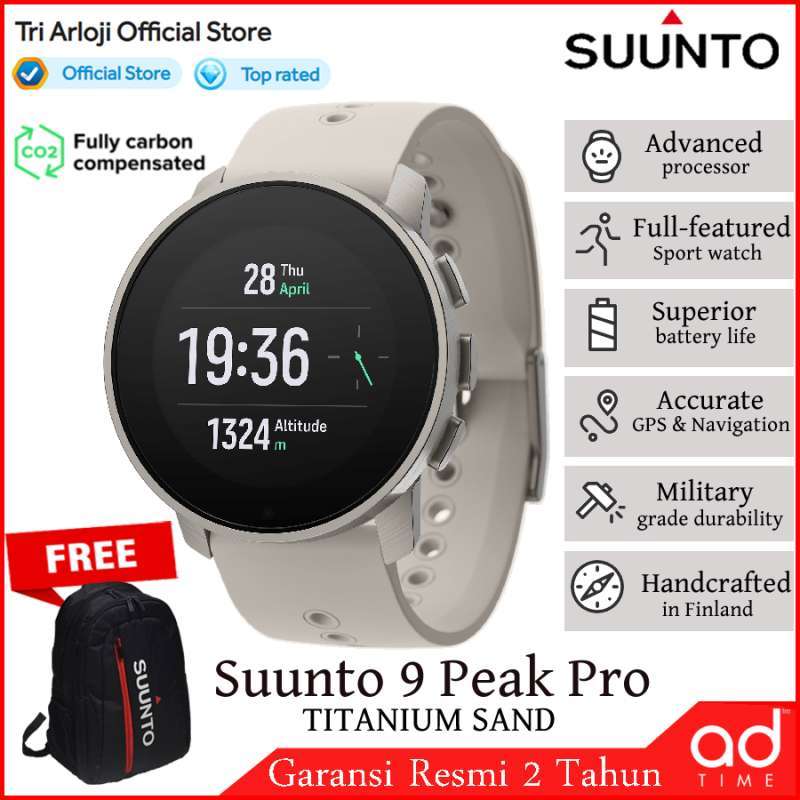 Promo Suunto 9 Peak Pro Titanium Sand Ss050808000 Smartwatch Garansi ...