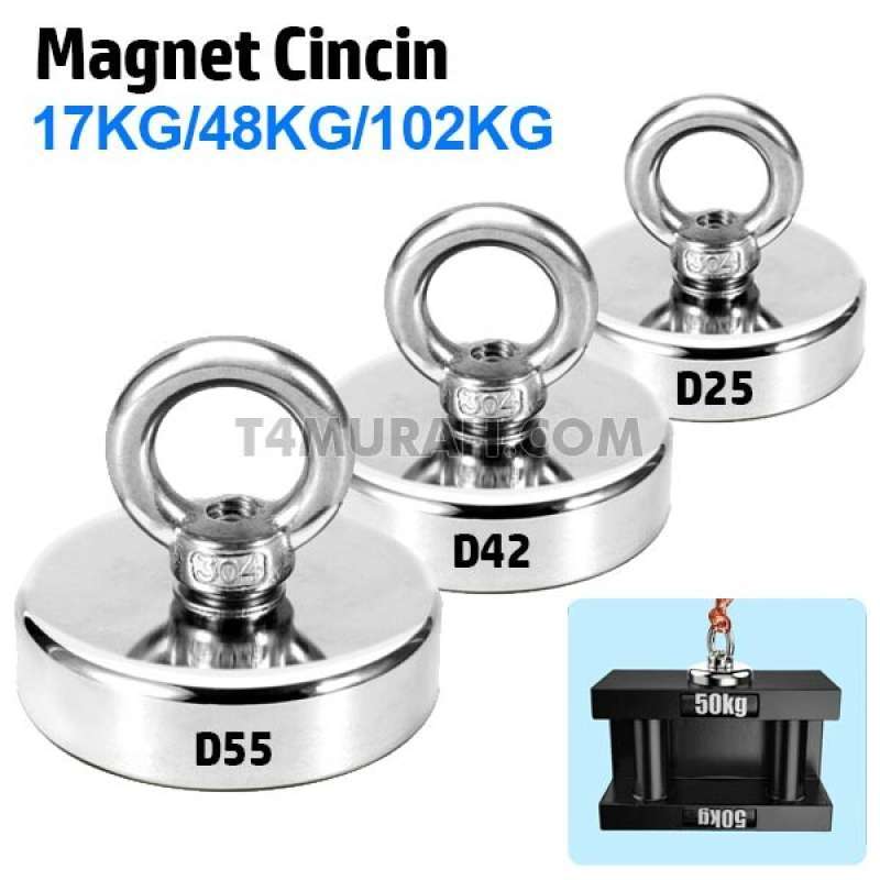 Promo Magnet Neodymium Kait Magnet pancing Besi Magnet bulat d25 d42 ...