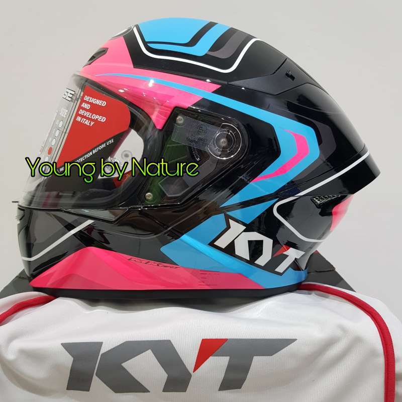 Jual Helm Full Face Kyt Tt Course Overtech Black Fuxia Di Seller Young By Nature - Kelapa Gading ...