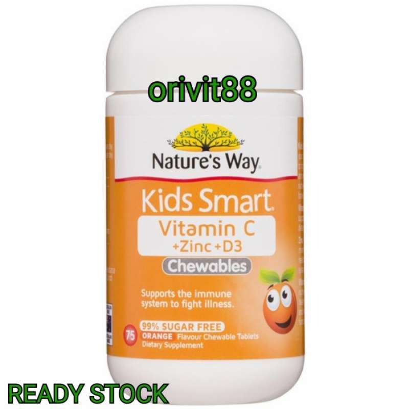 Jual NATURE S WAY KIDS SMART VITAMIN C ZINC D3 / VIT C ZINC D3 75 ...