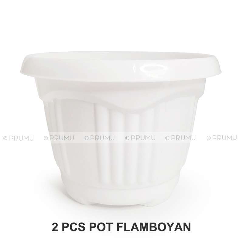 Jual 2 Pot Bunga 20 Cm - Pot Tanaman - Pot Plastik - Pot Buah ...
