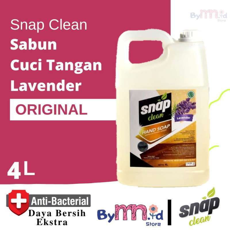 Promo SNAP CLEAN SABUN CUCI TANGAN 4L LAVENDER - SNAP CLEAN HAND SOAP ...