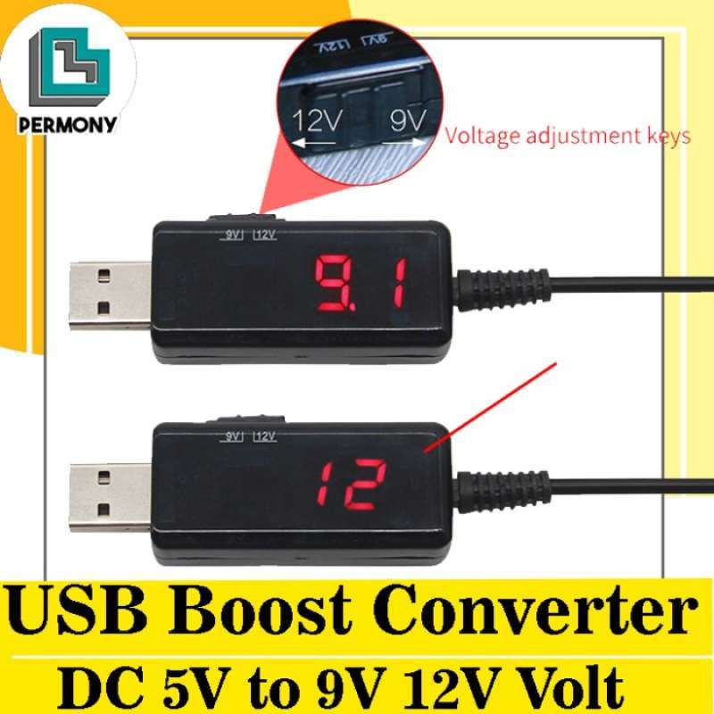 Jual USB 5v To 9v 12v 2a Boost Converter DC Led Display Volt Step Up Di ...