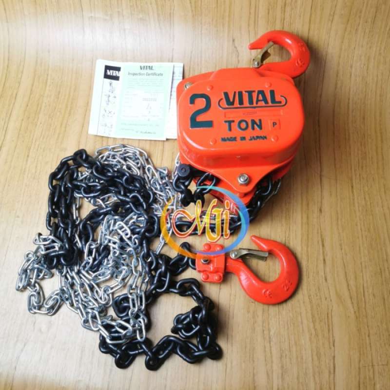 Jual Chain Block 2 Ton × 3 Meter Vital Vp5-20 Japan Takel Chain Block ...