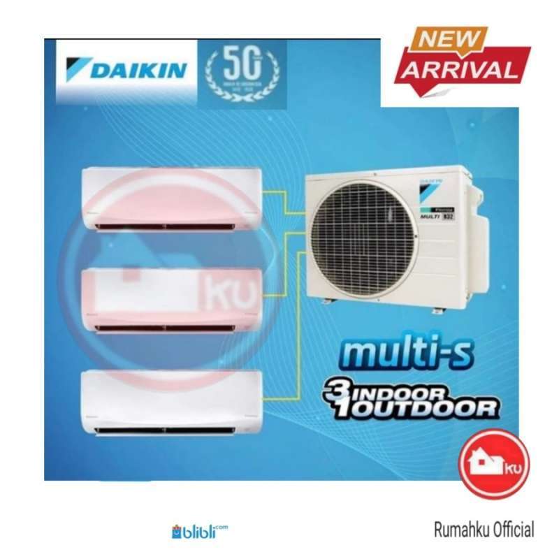Jual Ac Daikin Multi S 3 Koneksi Inverter 1pk + 1pk + 1pk Di Seller Rumahku Official Store ...