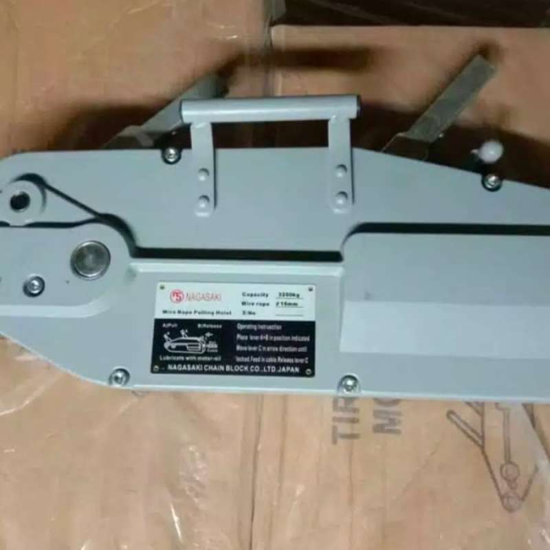 Promo Tirfor Jack Wire Rope Tali Kawat Penarik Kabel 1600 Kg X 20 Meter ...