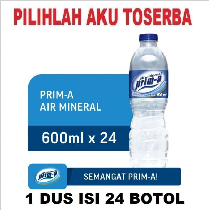Promo Air Mineral Prima Prim-a Botol Pet 600 Ml - (harga 1 Dus Isi 24 ...