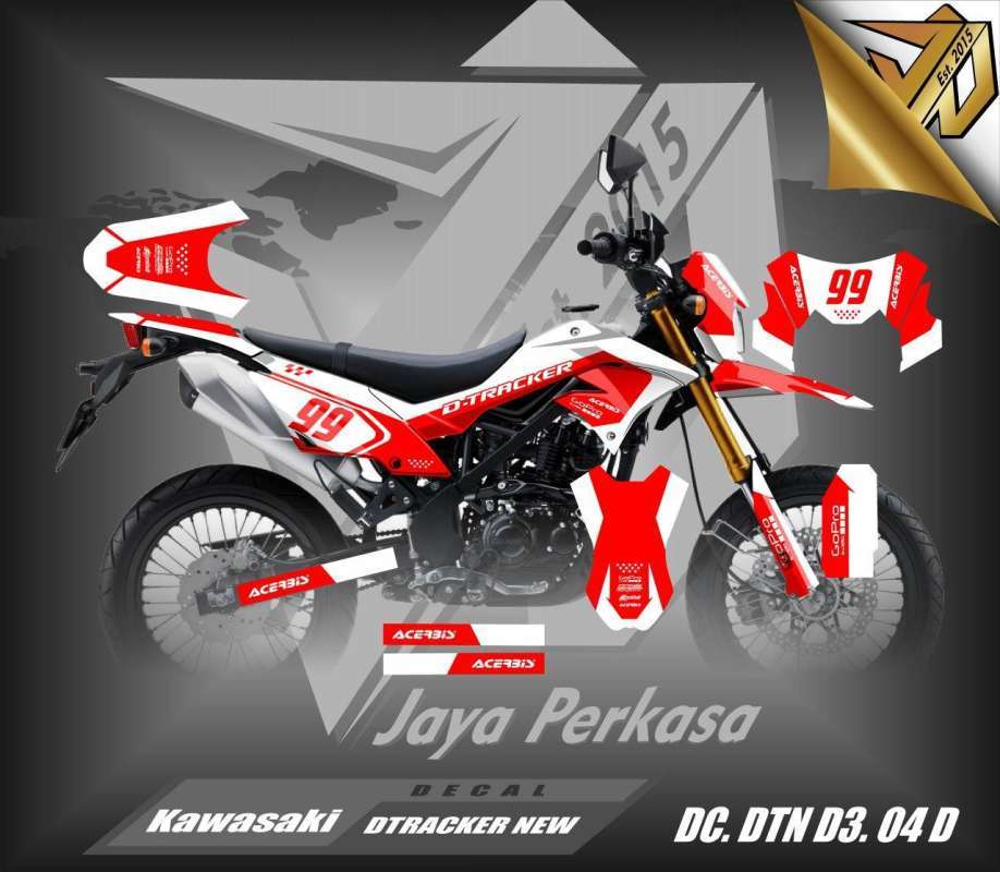 Jual Decal Sticker - Dekal Stiker motor full body DTRACKER Desain D3 ...