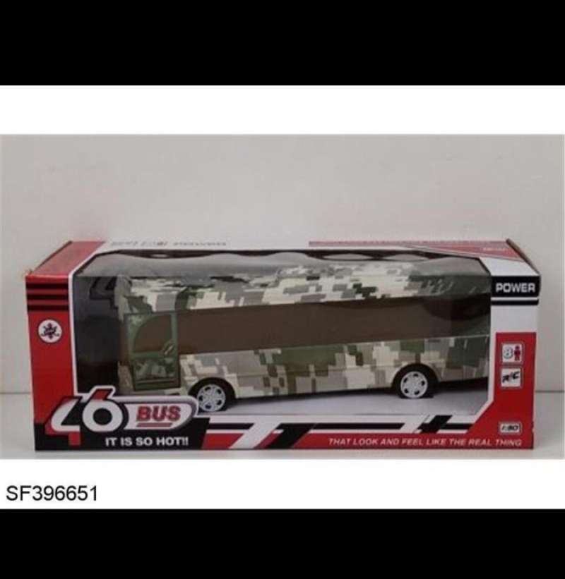 Jual Mainan remote control bus militer army tentara bis RC charge besar ...