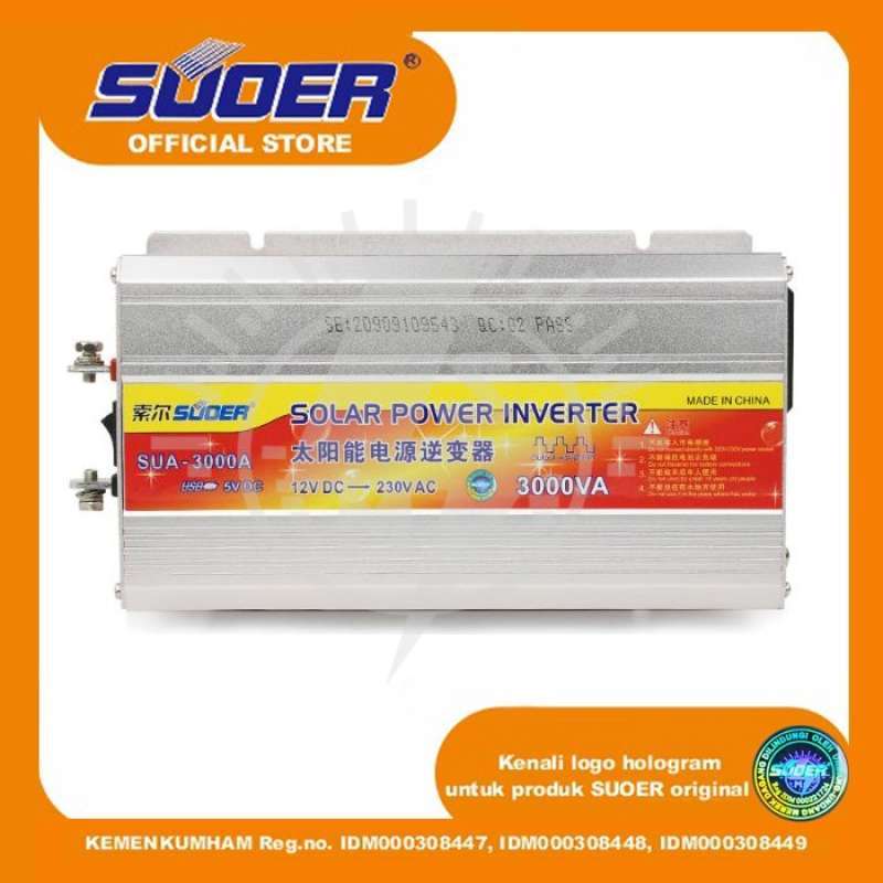 Promo Power Inverter 3000 Watt 12 Volt (3000w / 12v ) Sua 1500 12 v ...