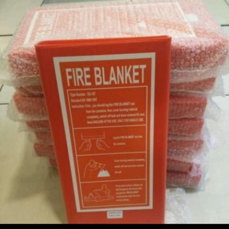 Promo Fire blanket / selimut pemadam api kebakaran 1,2x1,8 meter Diskon ...