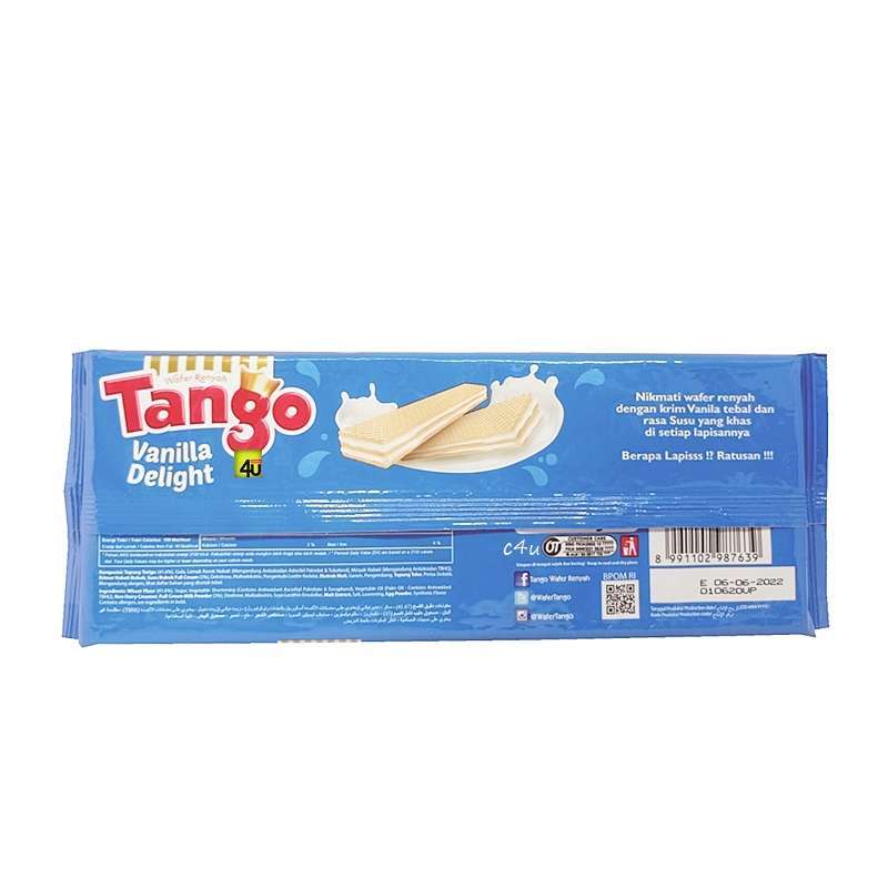Promo Tango Wafer - Kemasan Pack BESAR - VANILLA DELIGHT Diskon 18% di ...
