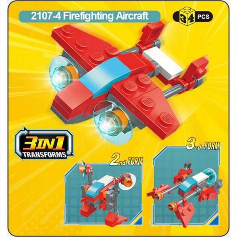 Promo Qman Fire Swat 3in1 Firefighting Aircraft 2107-4 Diskon 22% Di Seller Cupliss Kelapagading ...
