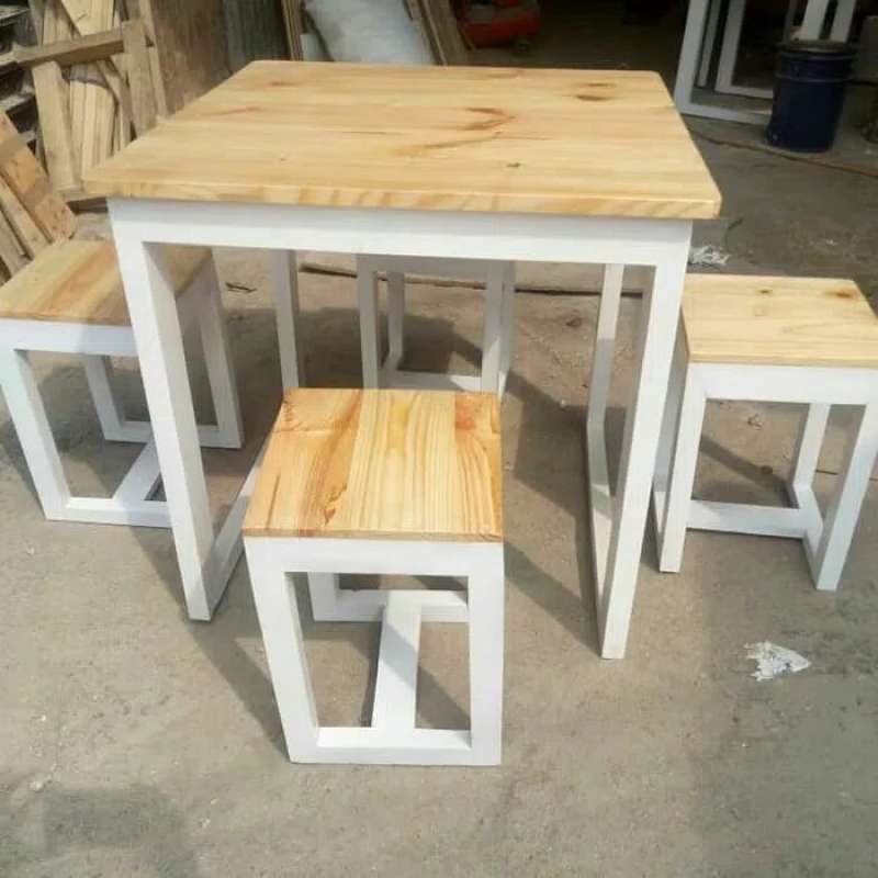 Jual meja makan/meja dan bangku/meja bar/meja kafe/kursi bar/meja tamu ...