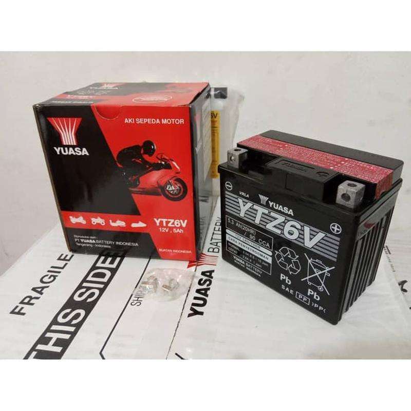 Promo Aki Motor Honda Cb150r, Cbr 150, Vario 125 Ytz6v Yuasa Mf Diskon 18% Di Seller Zw_battery ...