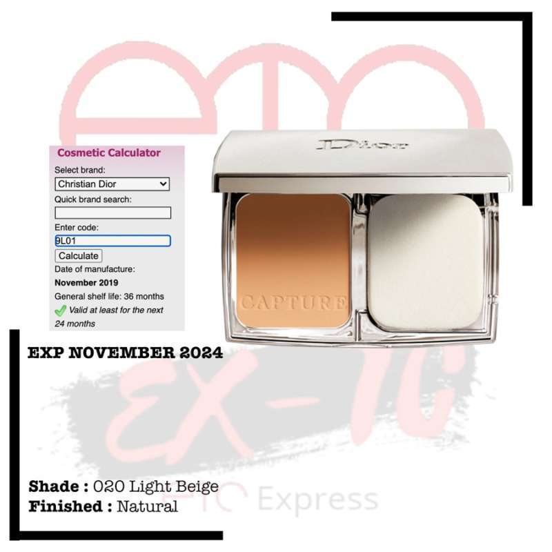 Jual Dior Capture Totale Compact Triple Correcting Powder Makeup 11g ...