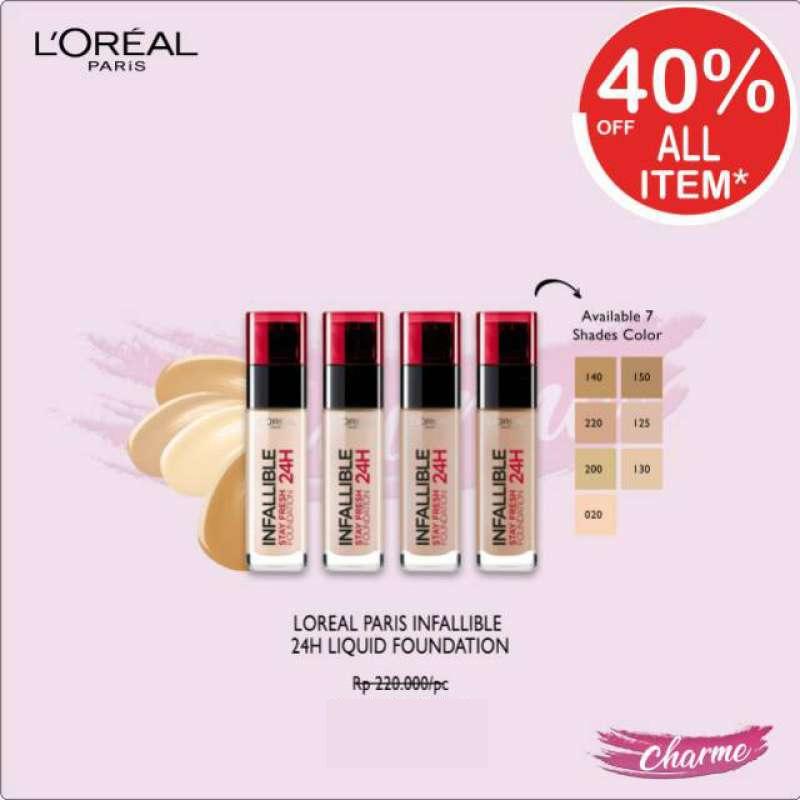 Jual L'oreal Loreal Paris Infallible Stay Fresh 24h Liquid Foundation ...