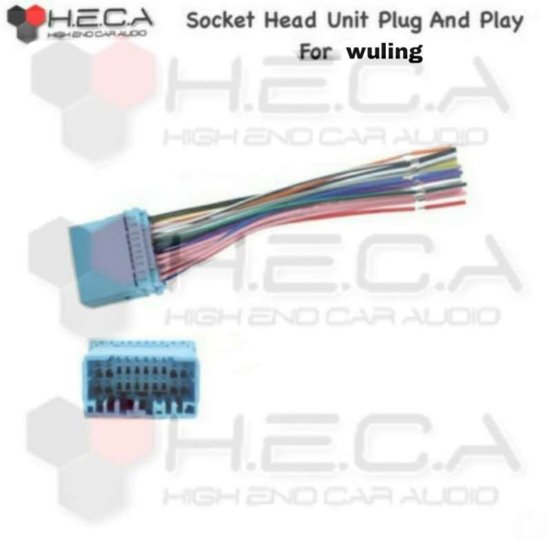 Jual WULING Socket Soket Kabel Audio Head Unit PNP Plug And Play WULING ...