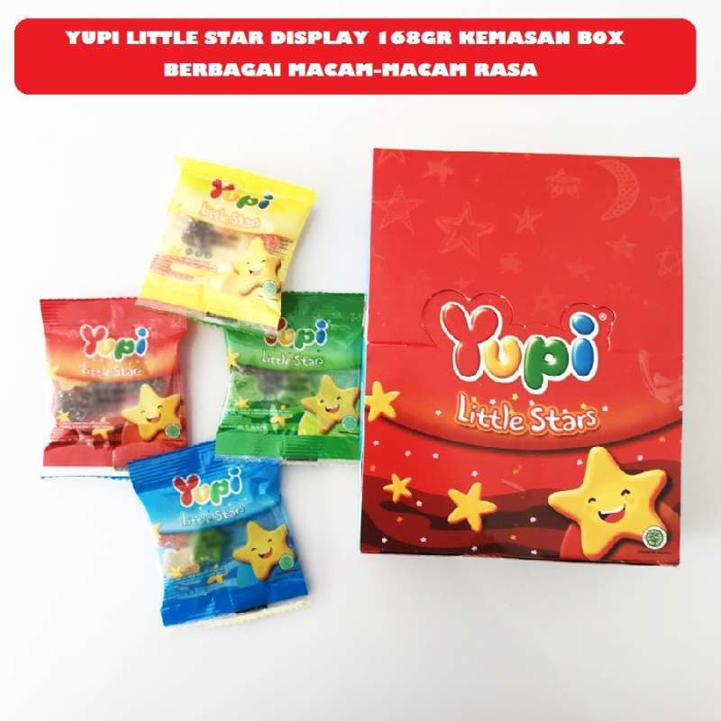 Jual YUPI LITTLE STAR DISPLAY 168GR KEMASAN BOX - PERMEN JELLY BINTANG ...