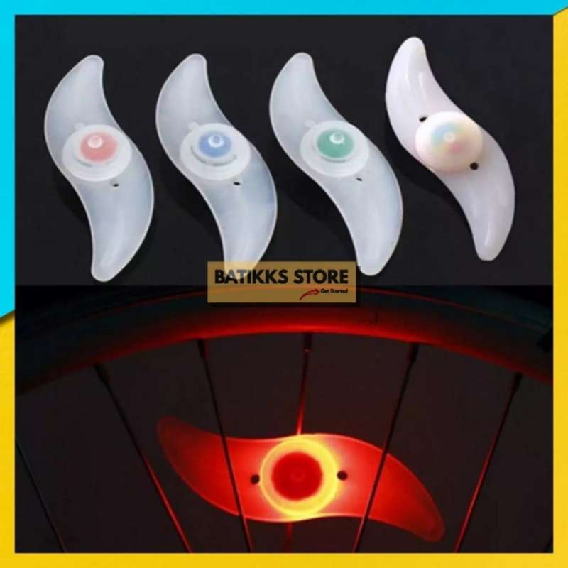 Jual Lampu LED Warna - Warni || Lampu Sepeda LED Ban Jari - Jari di ...