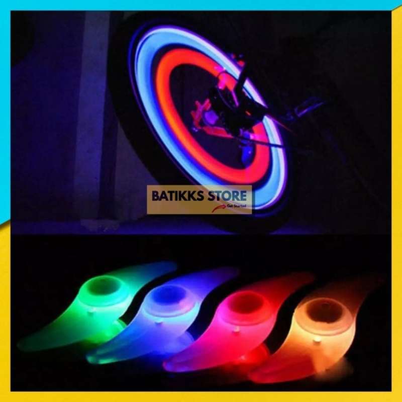 Jual Lampu LED Warna - Warni || Lampu Sepeda LED Ban Jari - Jari di ...