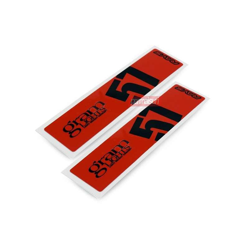 Jual Rays Gram Lights Spoke Sticker For 57dr-x Suzuki Jimny Jb74 - Red ...