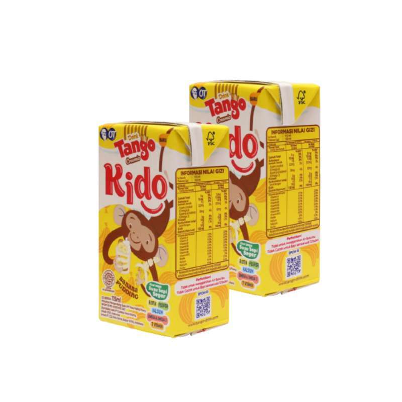 Jual Tango Kido Drink Susu Uht Sapi Segar 115ml - Banana (2 Pcs) Di ...