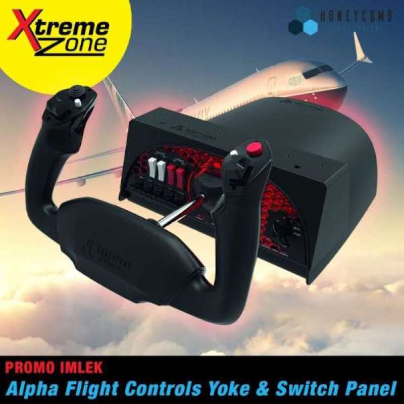 Jual Honeycomb Aeronautical Alpha Flight Controls Yoke & Switch Panel ...