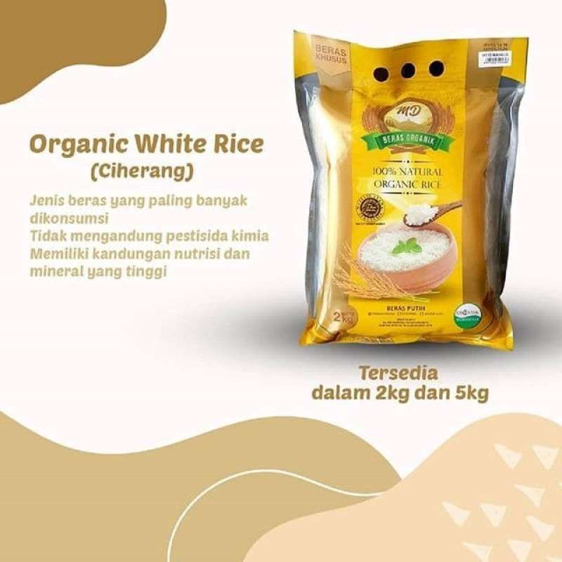 Promo Organic White Rice (Ciherang) - Beras Sehat - Beras Putih - MD ...
