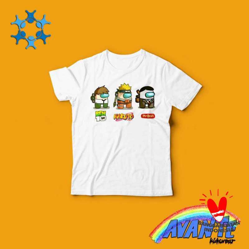 Jual Avante Kids Wear Kaos Anak AMONG US - AS BEN 10, NARUTO AND MR ...