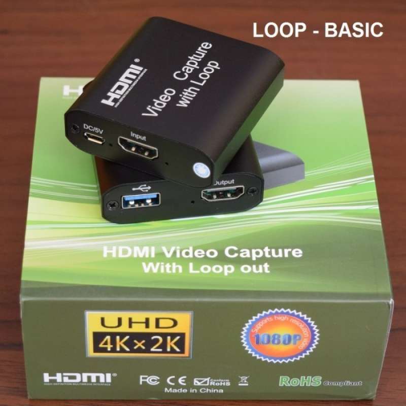 Jual Video Card Capture Grabber HDMI With Loop Out USB 4K Input Support ...
