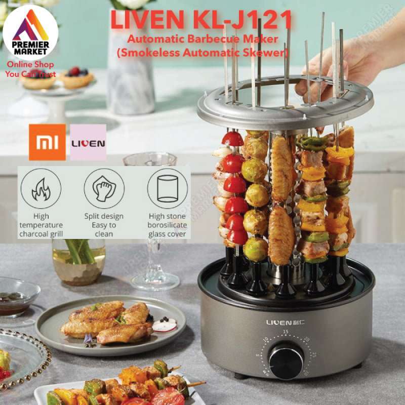 Jual Xiaomi Liven Kl-j121 Automatic Rotating Barbecue Machine ...