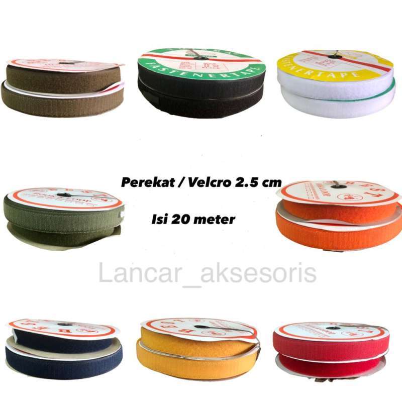 Jual Velcro / Magic Tape / Prepet / Perekat / Perepet 2,5 cm (1) isi 20 ...